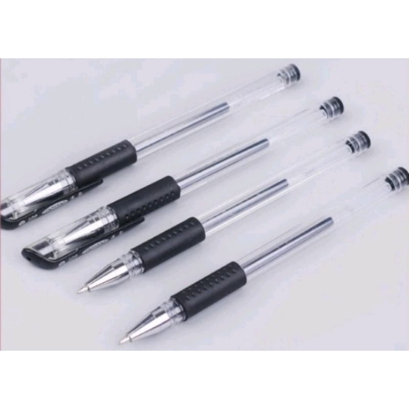 Jual pulpen hitam 0,5mm Pen Tinta Gel | Shopee Indonesia