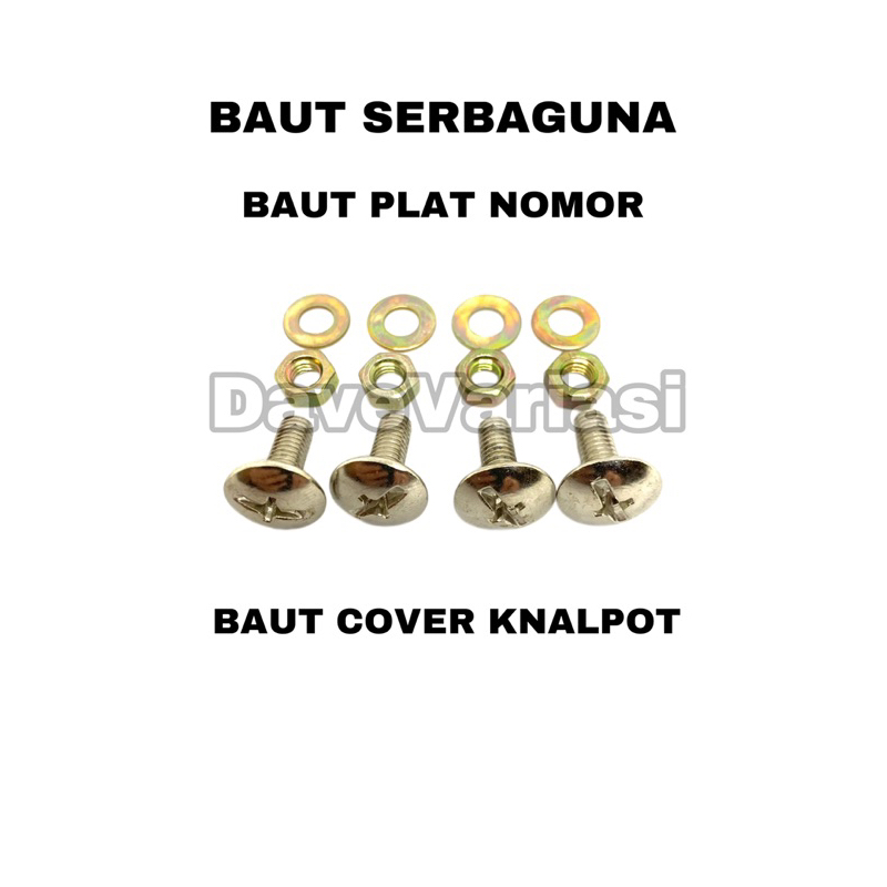 Jual BAUT SERBAGUNA BAUT PLAT NOMOR BAUT COVER KNALPOT | Shopee Indonesia