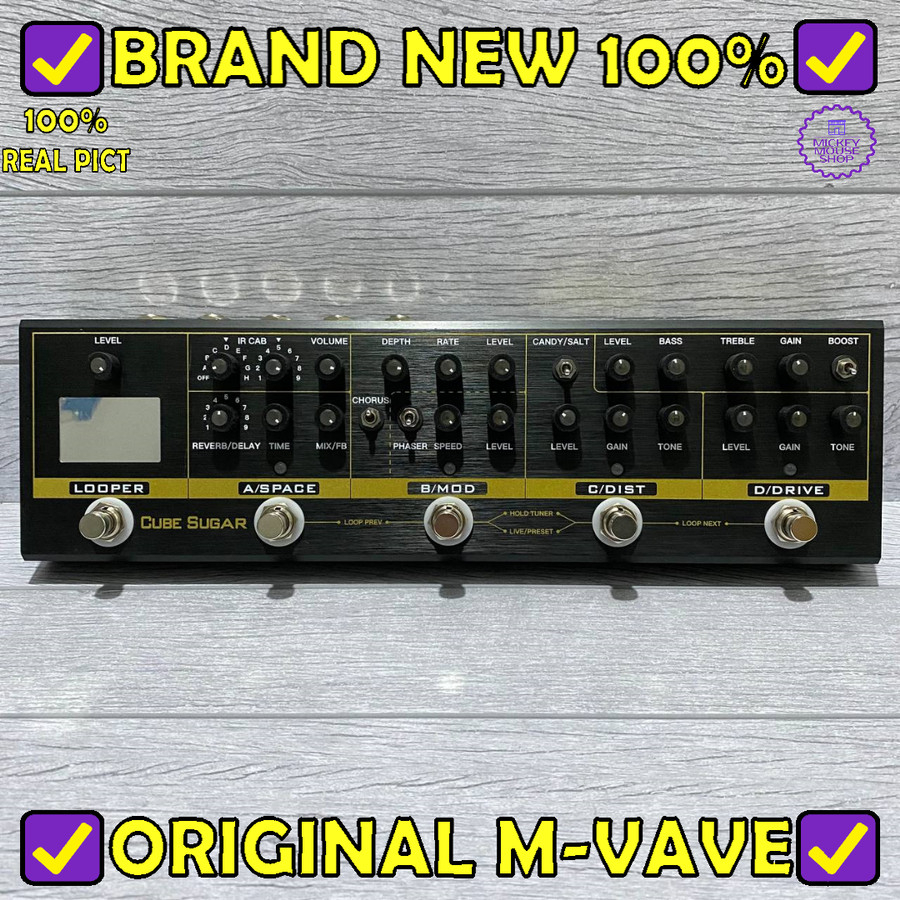 Jual Efek Gitar M-VAVE Cube Sugar Multi Effects Soundcard Interface ...
