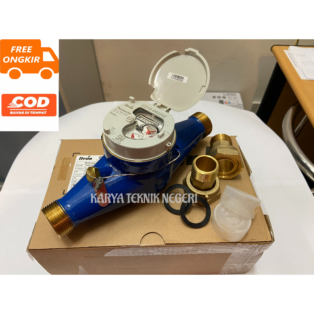 Jual Meteran Air Itron Multimag TMII 1 Inch DN25 | Shopee Indonesia