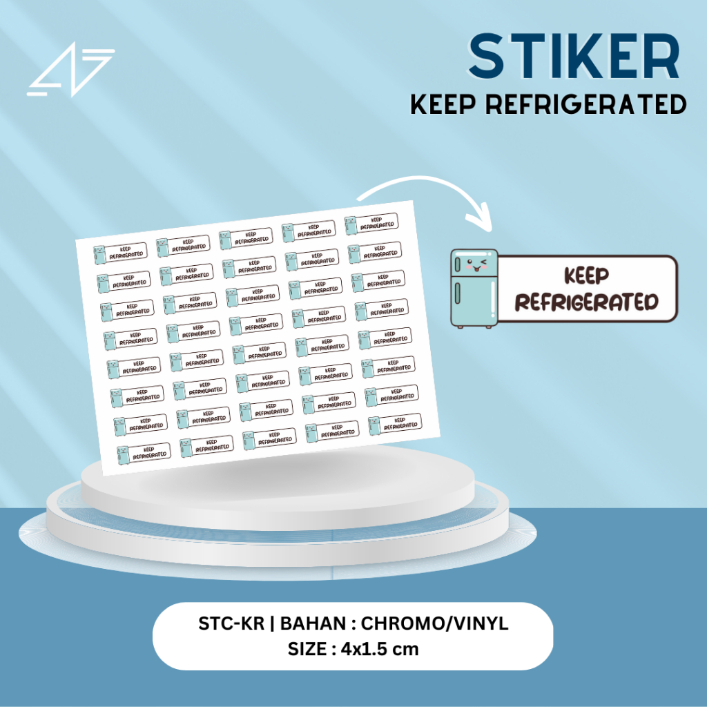 Jual Sticker Keep Refrigerated Stiker Simpan Dalam Kulkas Bahan ...