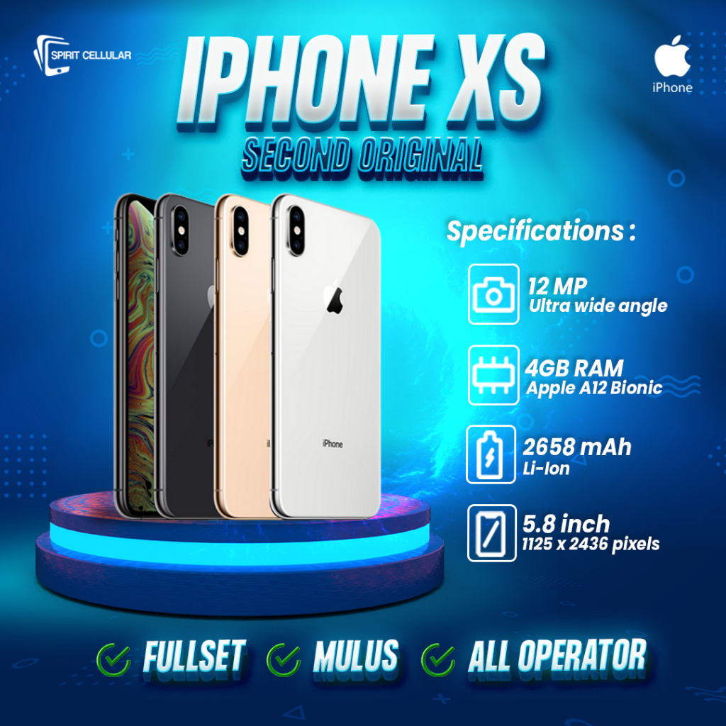 Jual Iphone Xs 256gb Iphone Bekas Inter Original 100% No Minus Mulus Fullset | Shopee Indonesia