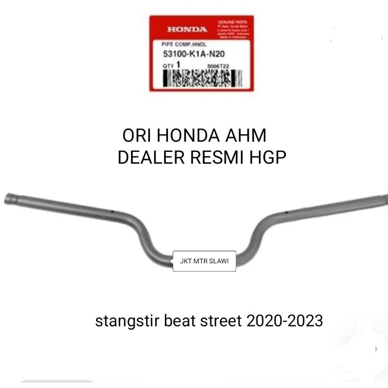 Jual 53100-K1A-N20 stang stir beat street new led K1A N20 tahun 2020 ...