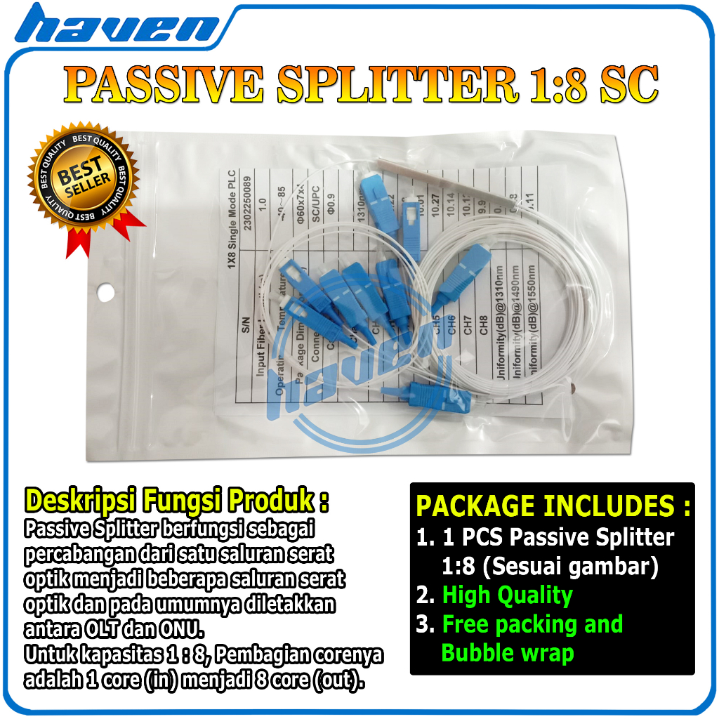 Jual Passive Splitter 1:8 SC UPC / Pasif Splitter Fiber Optik 1 8 SC ... Jual Passive Splitter 1:8 SC UPC / Pasif Splitter Fiber Optik 1 8 SC ...