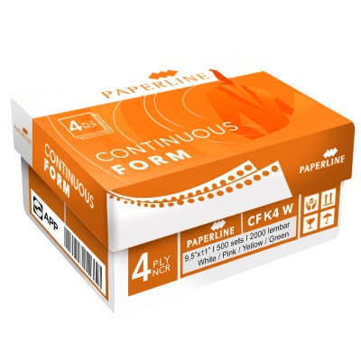 Jual Kertas Continuous Form Paperline - 9 1/2 x 11" - 4 Ply (K4) Full ...