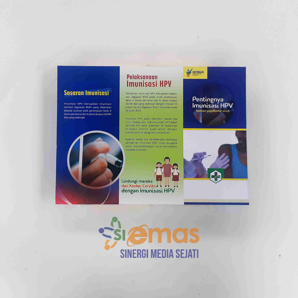 Jual Brosur Imunisasi HPV, Leaflet Imunisasi HPV, Pentingnya Imunisasi HPV, Leaflet dan Brosur ...