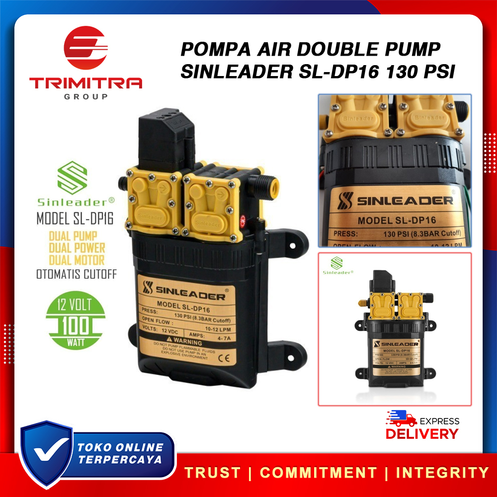 Jual Pompa Steam Motor Mobil SINLEADER SL-DP16 Dual Pump JET 130PSI Murah | Shopee Indonesia