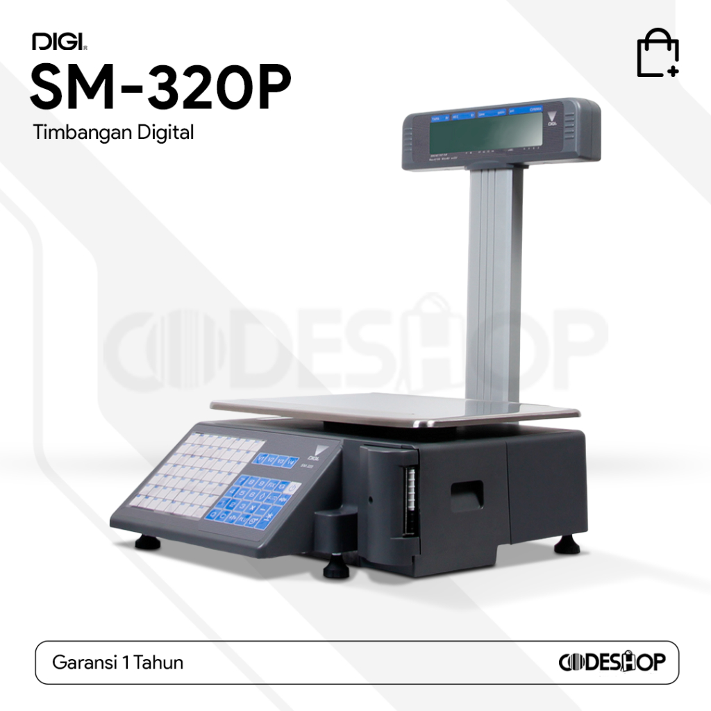 Jual Digi SM320P Timbangan Dapur Digital Cetak Label Thermal Ethernet ...