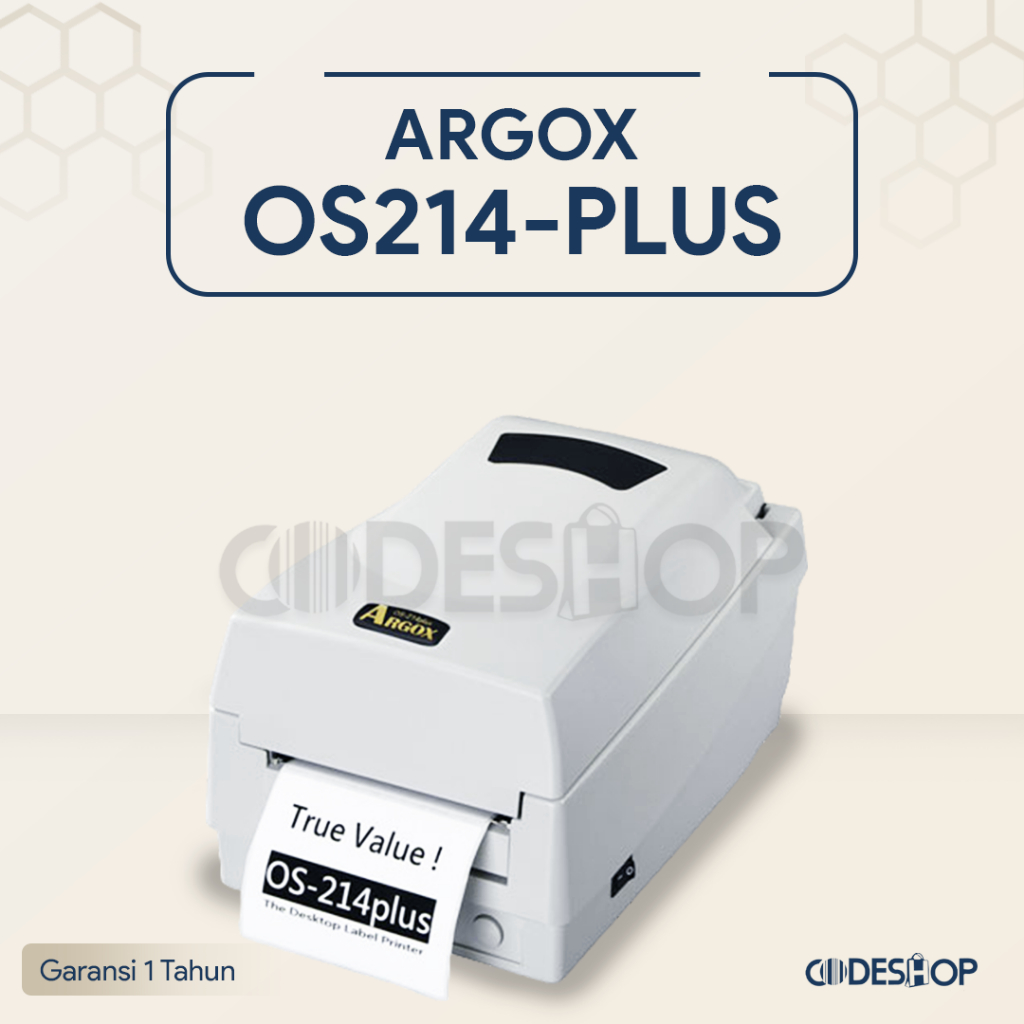 Jual PRINTER BARCODE THERMAL ARGOX OS-214 PLUS CETAK LABEL PENGIRIMAN ...