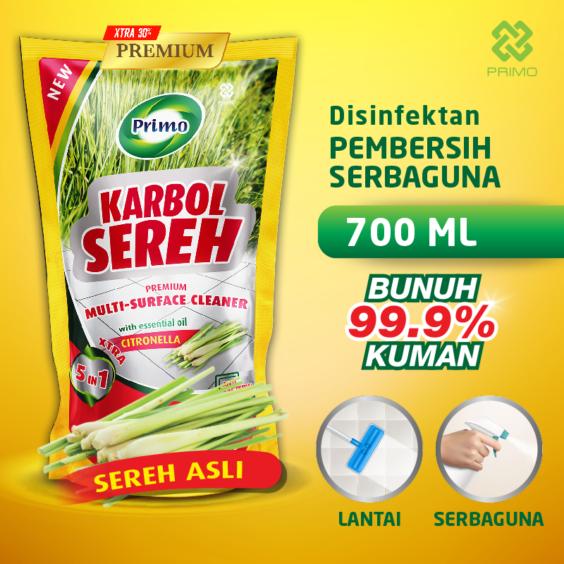 Jual PRIMO Karbol Sereh Premium Citronella Pembersih Lantai Disinfektan ...
