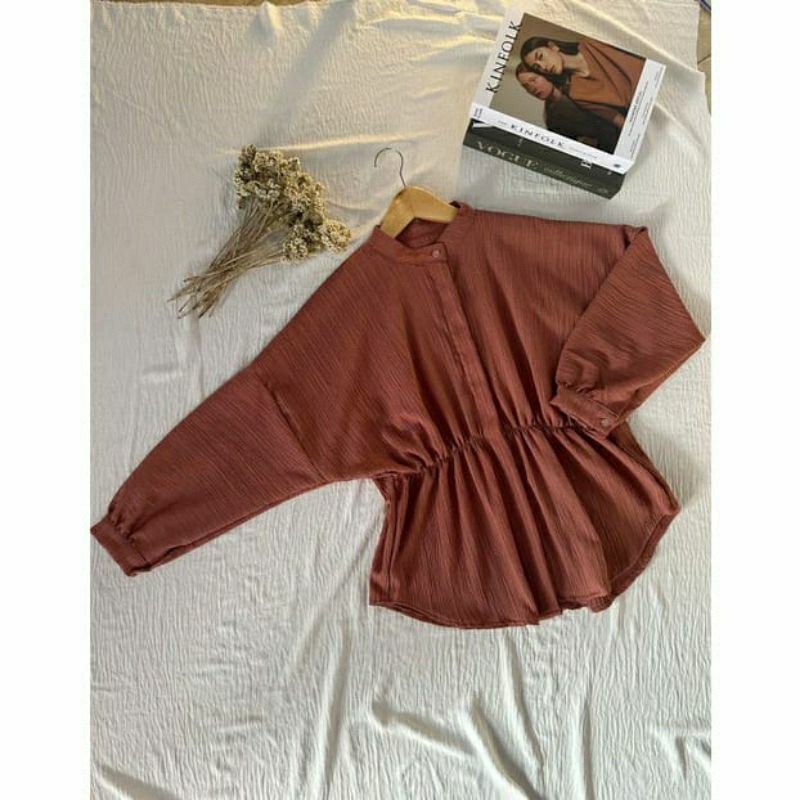 Jual KEMEJA KERUT DEPAN WANITA/ ALIYA SHIRT KERUT DEPAN KOREAN STYLE ...