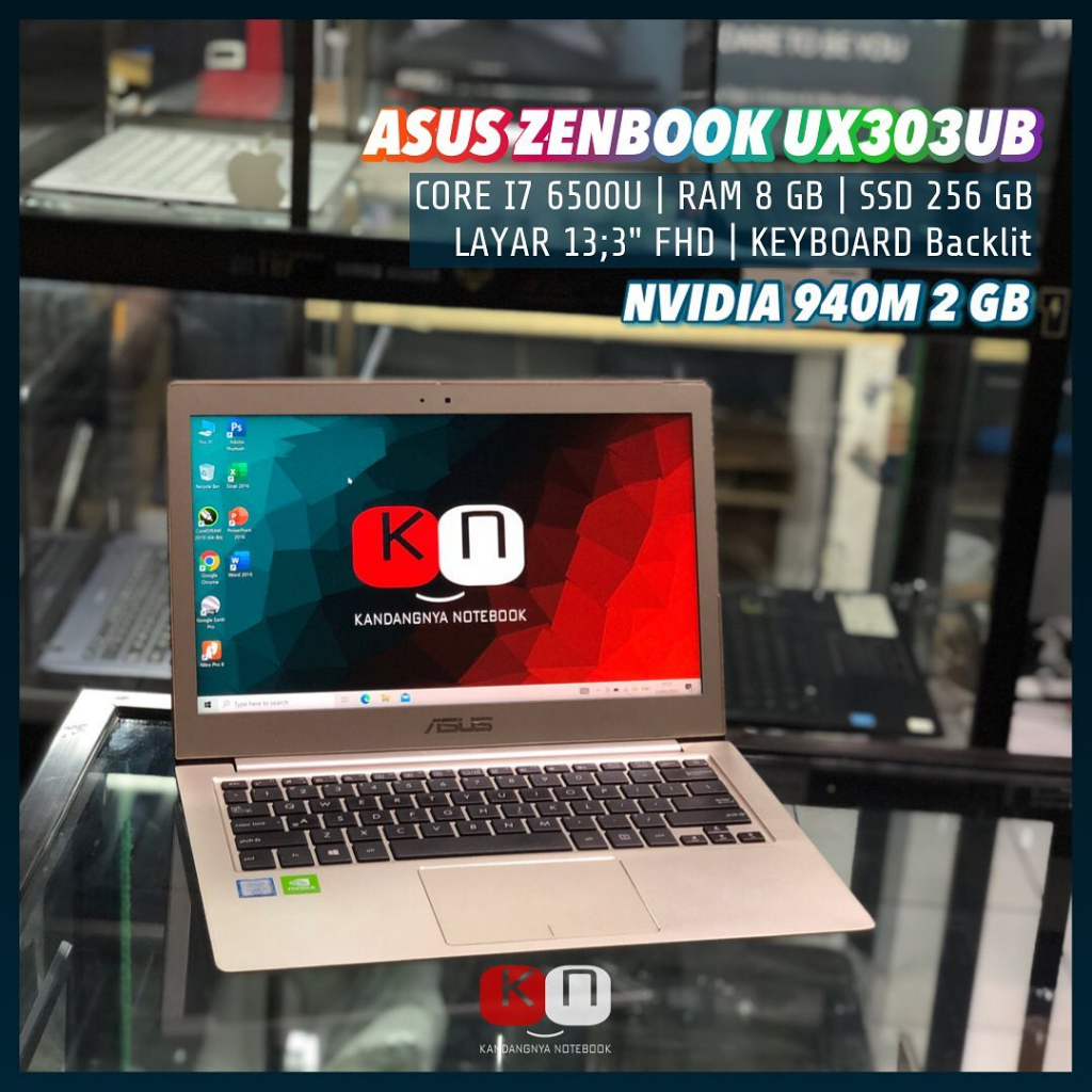 Jual Asus Zenbook UX303UB Core i7 6500U Ram8GB Ssd 256GB 13,3inch Fhd ...