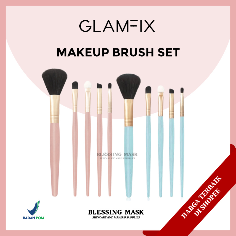 Jual GLAMFIX Excellent Brush Set Make Up 5 Pcs _ Set Kuas Makeup | GLAM ...