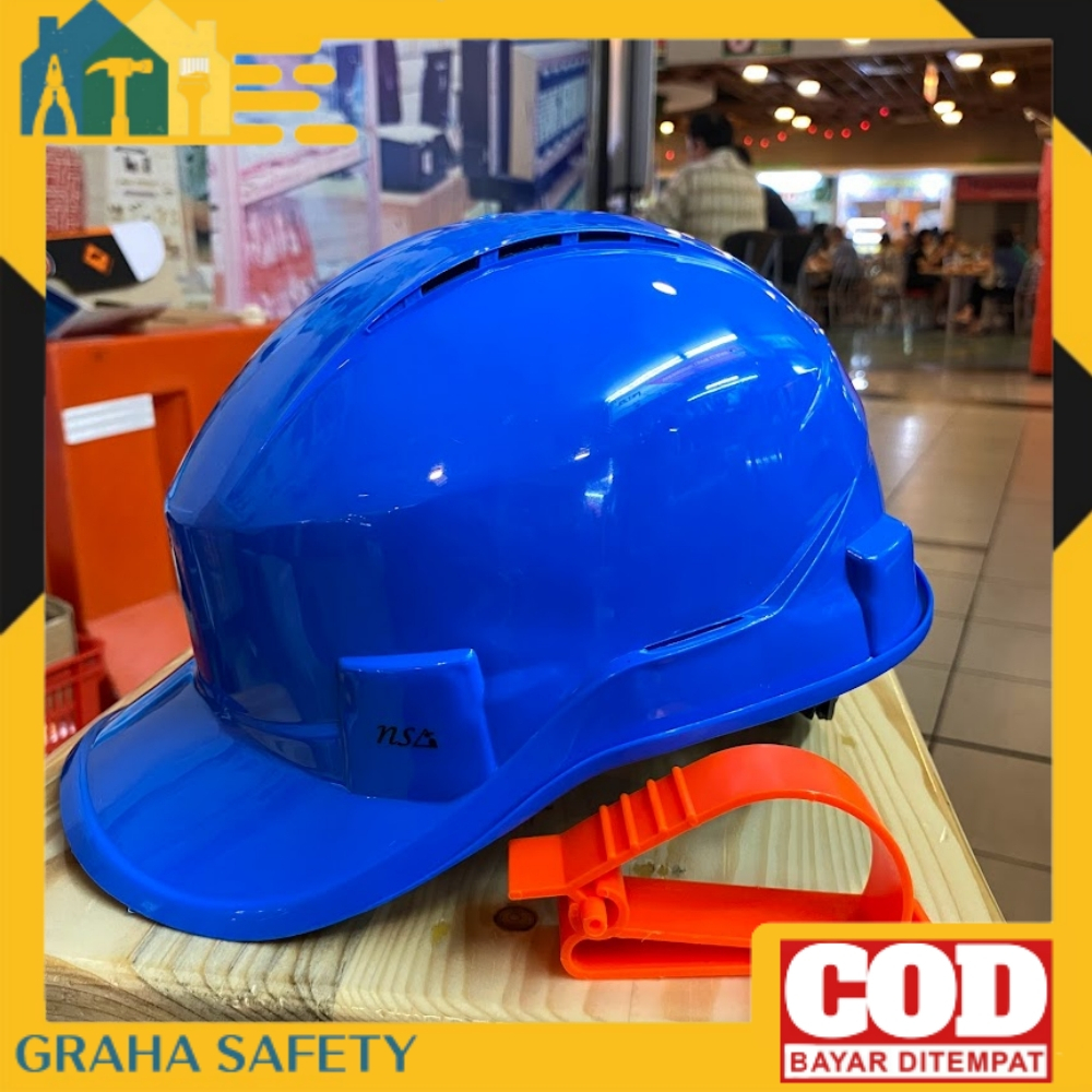 Jual Helm Safety NSA Vented Warna Biru Fastrack - Helm Safety Proyek ...