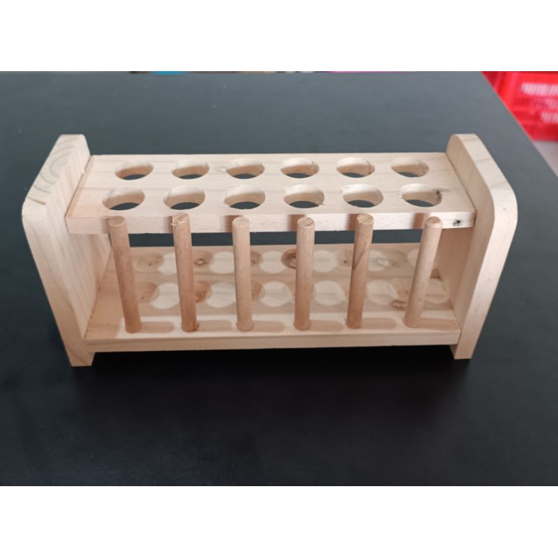 Jual Rak Tabung Reaksi Kayu 12 Lubang | Shopee Indonesia