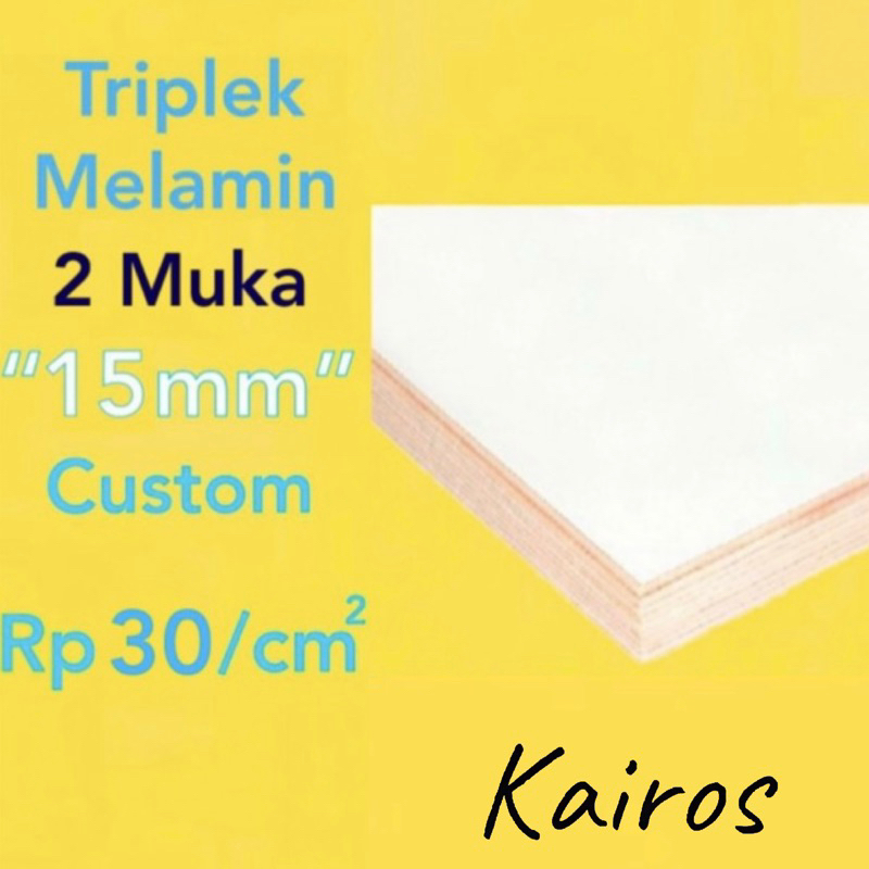 Jual Triplek Melamin 2 muka Custom 15mm DOFF / Multiplek Melamin ...