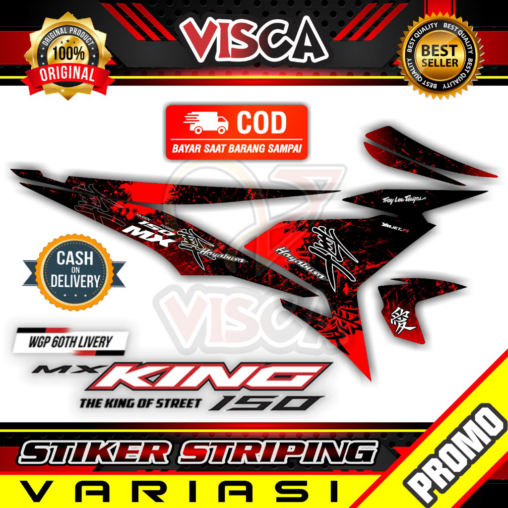 Jual Stiker Striping MX King Variasi Hayabusa | Shopee Indonesia