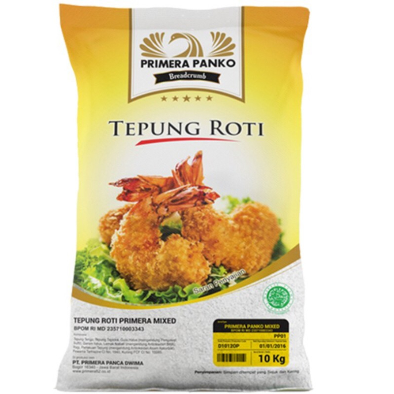 Jual Primera Panko Mix 10kg Tepung Roti Bread Crumbs Oranye - GOJEK ...