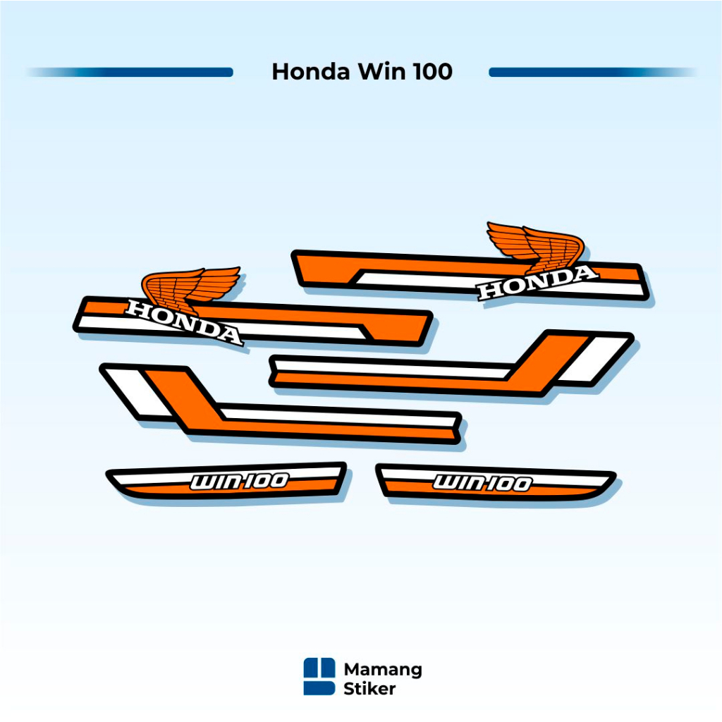 Jual Striping Honda Win 100 Original (41) Variasi Traill Treill Trill ...