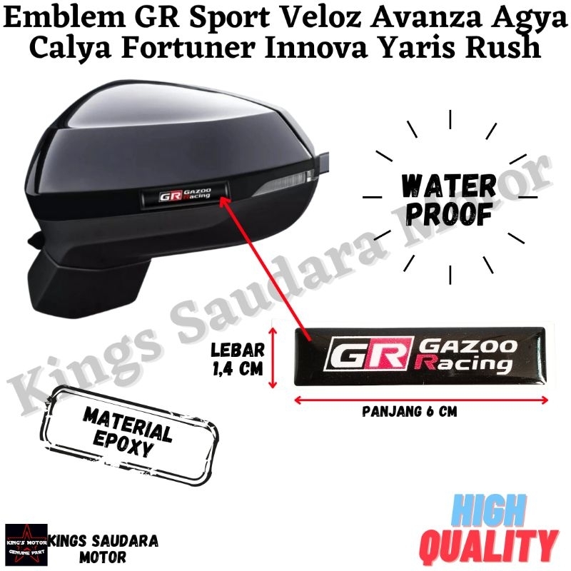 Jual Emblem GR Sport Veloz Avanza Agya Calya Fortuner Innova Yaris Rush Best Seller Termurah ...