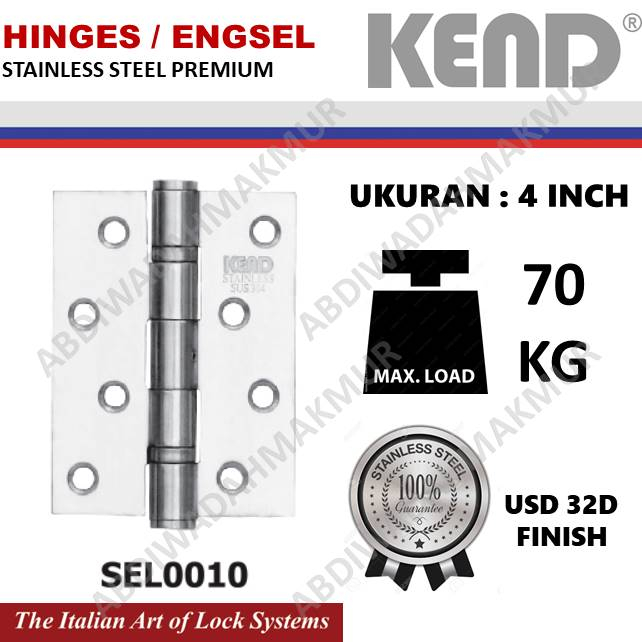 Jual Engsel pintu kend 4 & 5 inch high stainless steel (max load 100kg ...