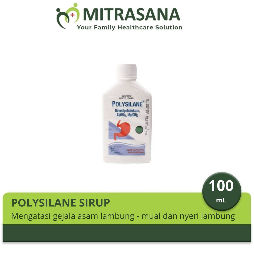 Jual Polysilane Sirup 100 mL - Mengatasi Gejala Asam Lambung | Shopee ...