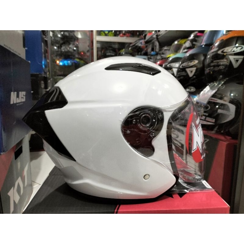 Jual HELM NHK R1 ELITE SOLID WHITE/PUTIH GLOSSY | Shopee Indonesia