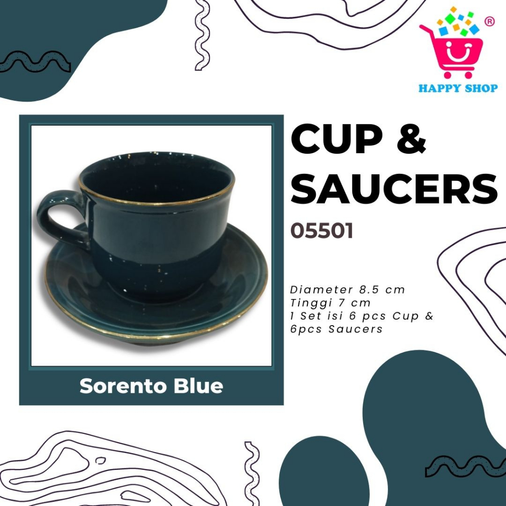 Jual Sango Set Cup + Saucers 05501 / Cangkir Lepek | Shopee Indonesia