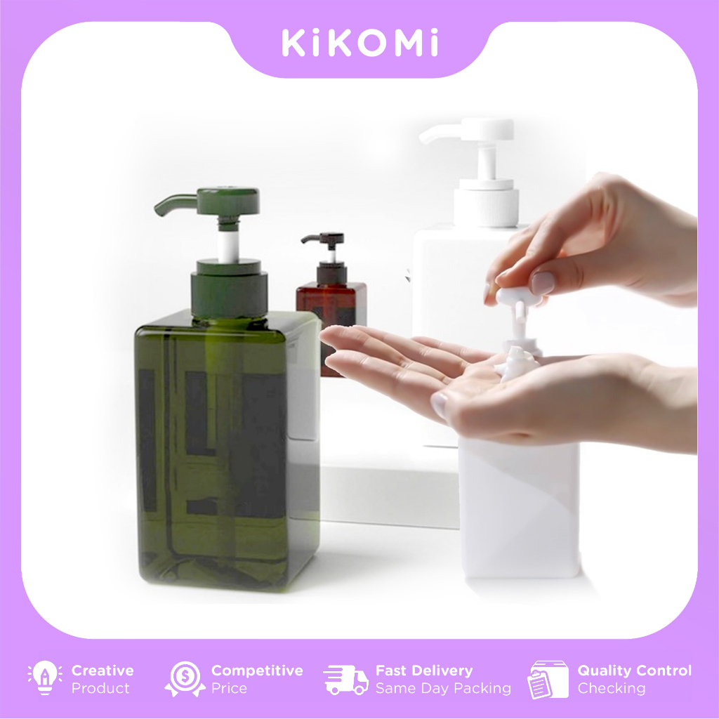Jual BOTOL SABUN CAIR Pump Kotak Aesthetic Travel Soap Dispenser Bottle ...