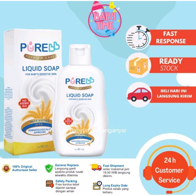Jual Pure bb Liquid Soap 80ml & 230ml Sabun Bayi | Shopee Indonesia