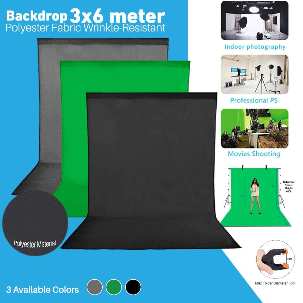 Jual Professional Polyester-Cotton Fabric Backdrop Studio Photography ...