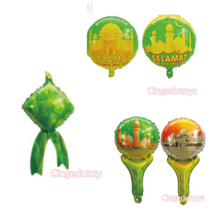 Jual GROSIR isi 50 pcs Balon pentungan balon bulat ketupat lebaran ...