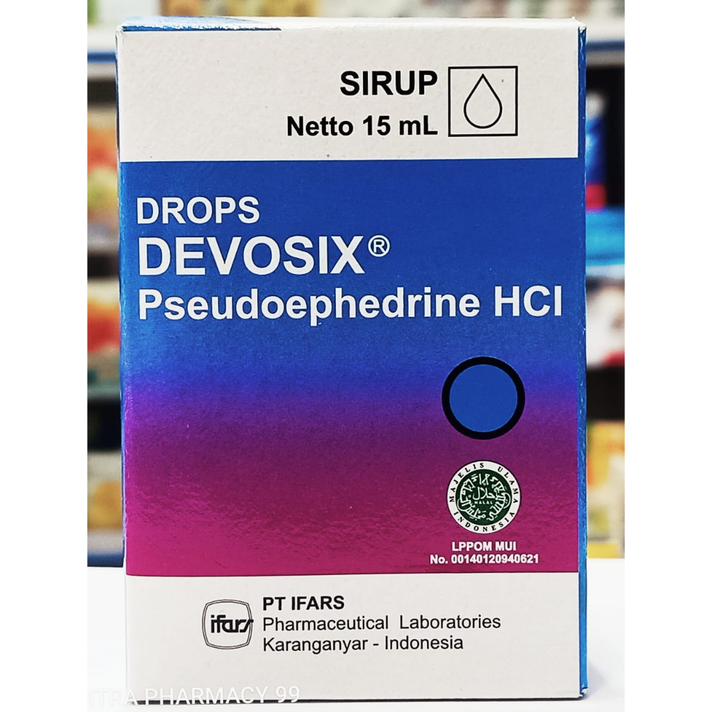 Jual Devosix Drops 𝐒𝐢𝐫𝐮𝐩 𝟏𝟓𝐌𝐋 - Mengatasi Pilek dan Hidung Tersumbat ...