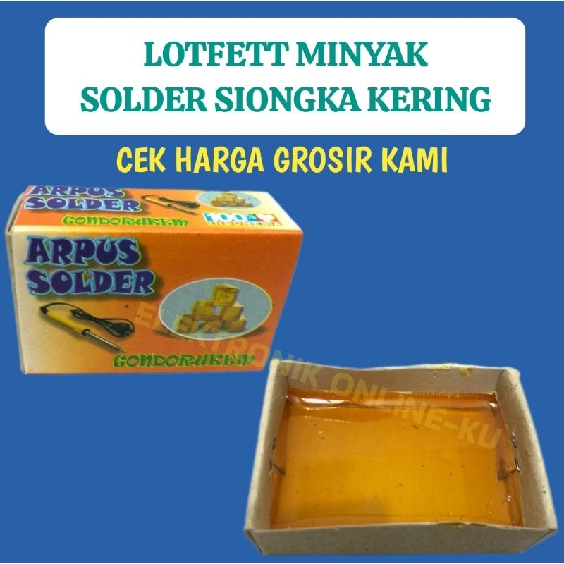 Jual LOTFETT MINYAK SOLDER SIONGKA KERING | Shopee Indonesia