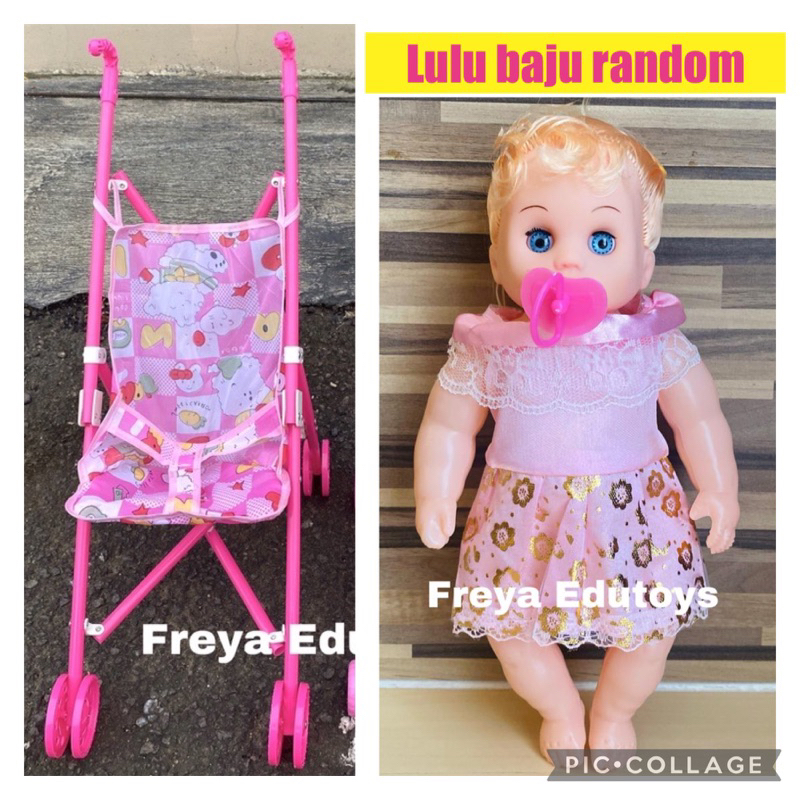 Jual Mainan Boneka Bayi Bisa Bicara Ngomong Nangis Bunyi Stroller ...