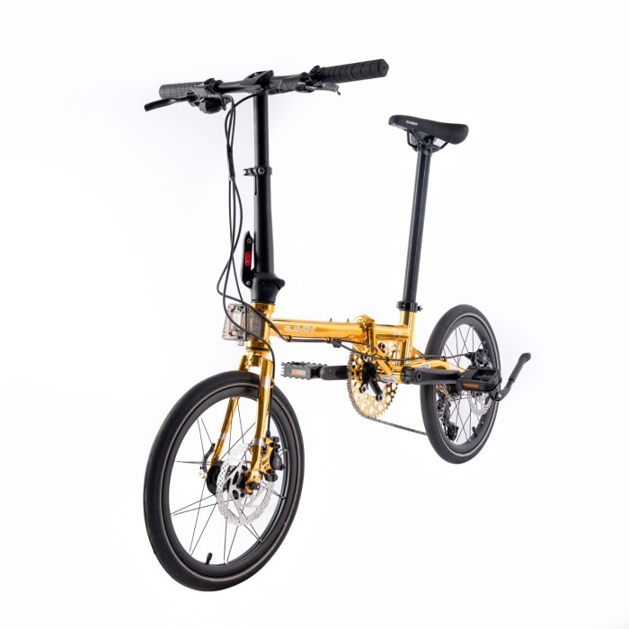 Jual Sepeda Lipat Element Troy UV 10 Speed Black Chrome Gold | Shopee ...