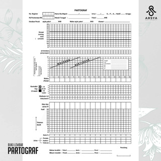 Jual Partograf Kebidanan | Formulir Partograf | Surat Lembar Partograf ...