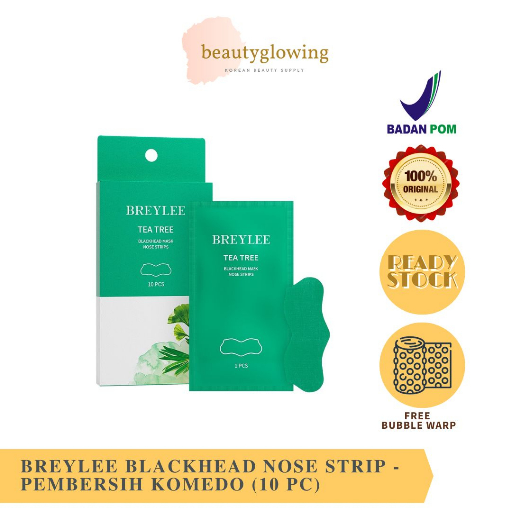 Jual [BPOM] BREYLEE Blackhead Nose Strip - Pembersih Komedo (10 pc ...