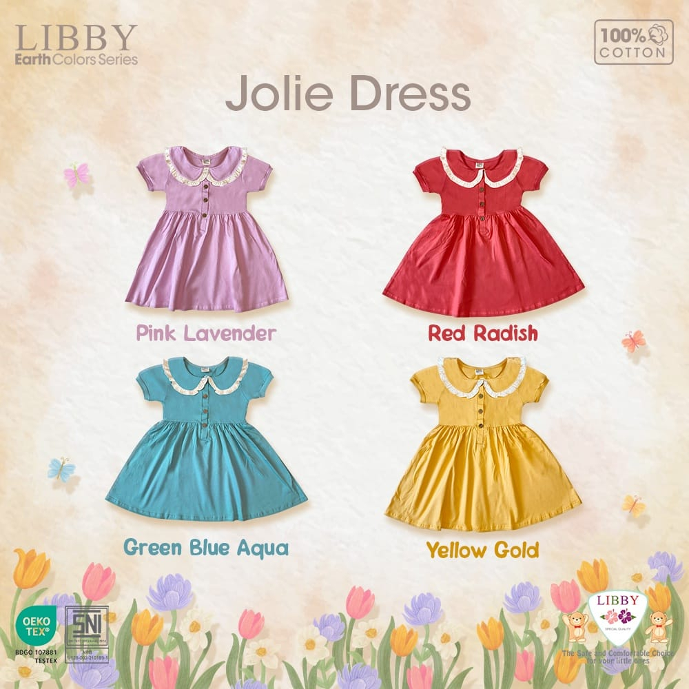 Jual Libby Earth Jolie Dress - Baju Terusan Anak Perempuan (LB-JDCW) | Shopee Indonesia