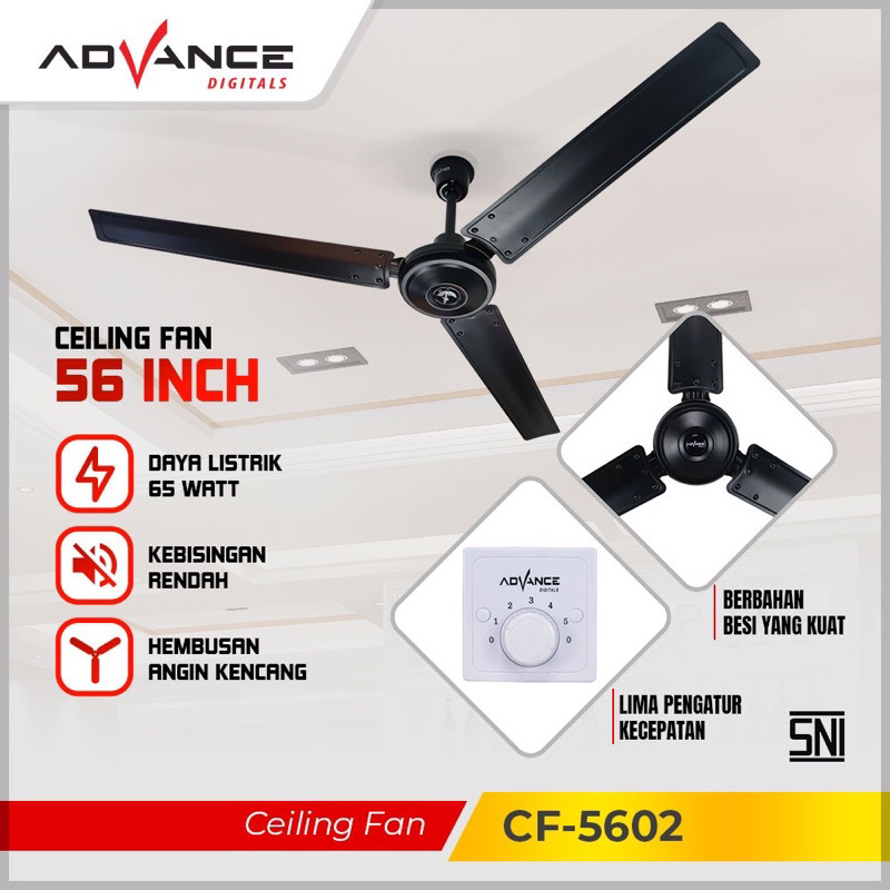 Jual Kipas Angin Gantung Besi Advance CF-5601 CF-5602 CF-5603 56in 56 ...