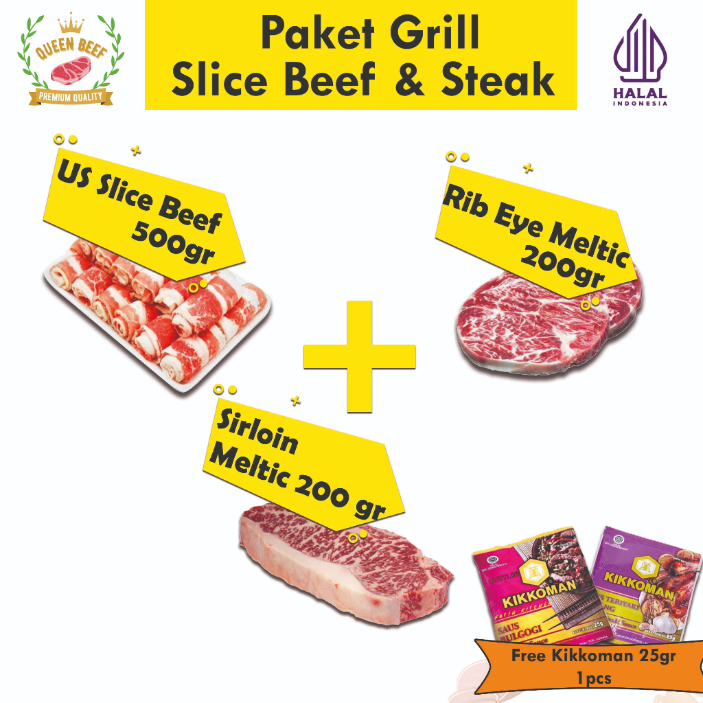 Jual Paket Bbq Dan Grill Rame - rame ( slice beef / saikoro / sirloin ...