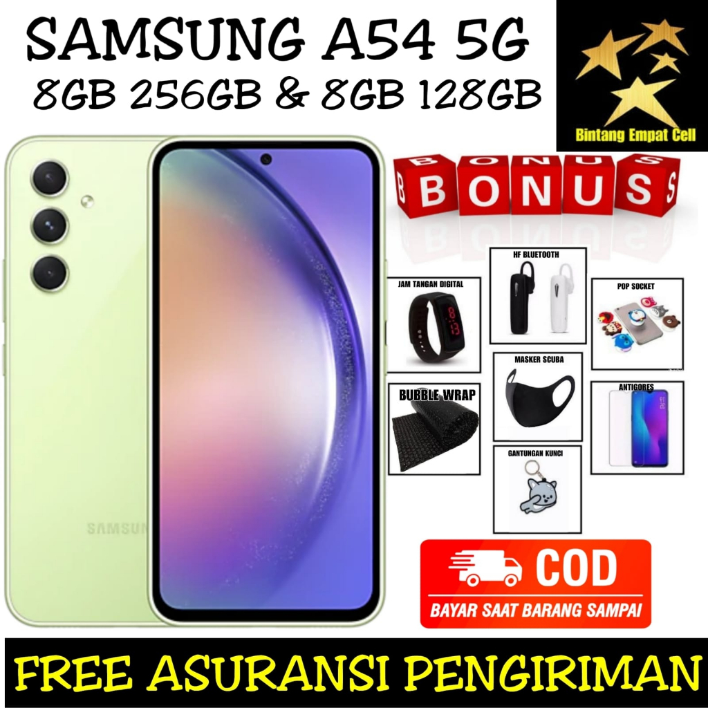 Jual SAMSUNG A54 5G 8/128 & 8/256 GARANSI RESMI | Shopee Indonesia
