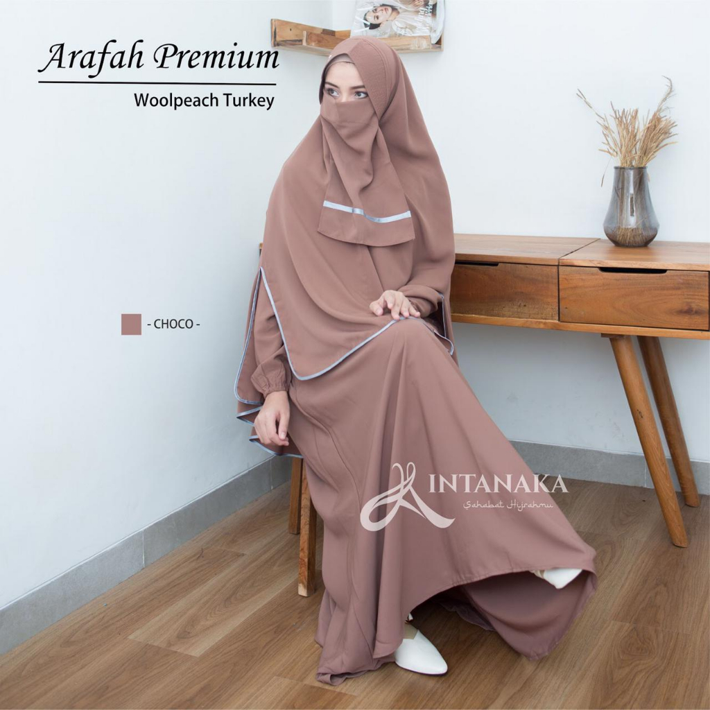 Jual Gamis polos cadar syari set intanaka Khimar handsplit dewasa remaja wanita terbaru wudhu ...