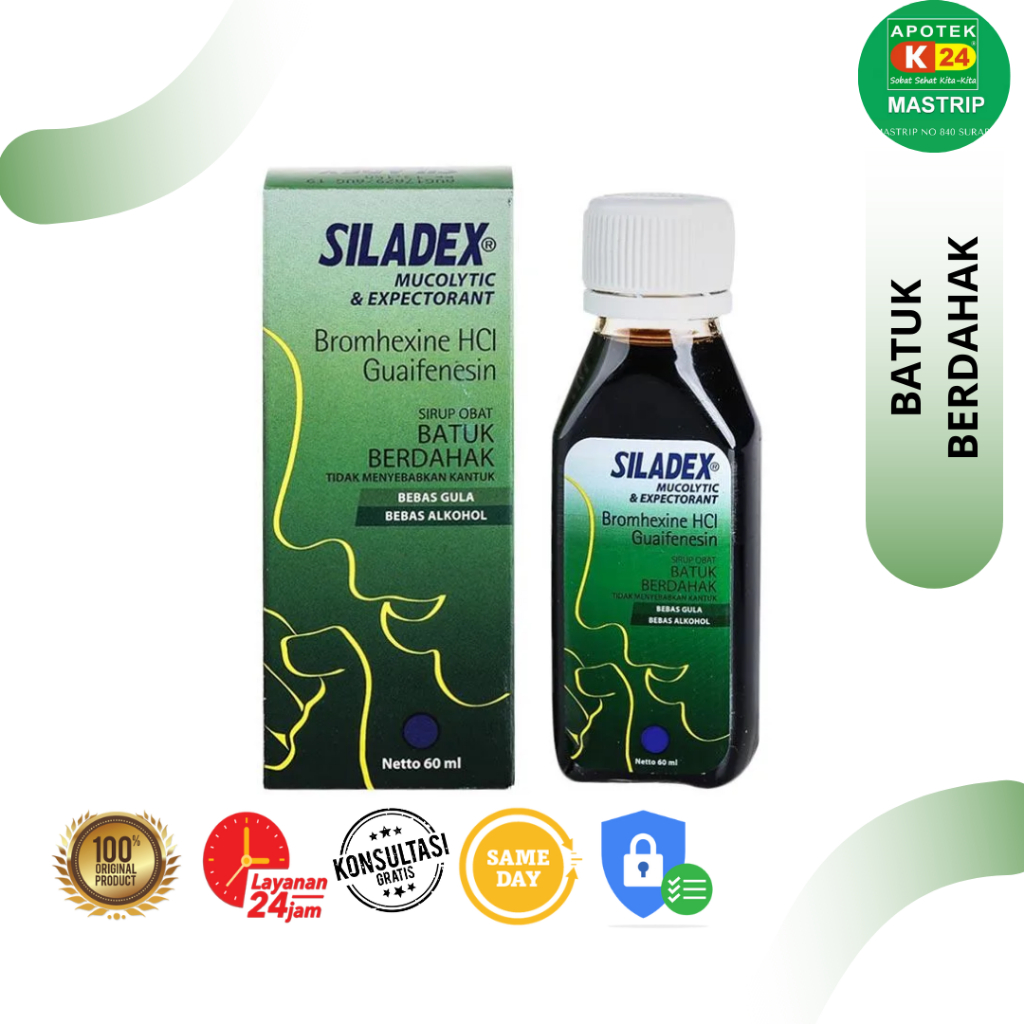 Jual Siladex Mucolytic & Expectorant Sirup / Batuk Berdahak / 5 Tahun ...