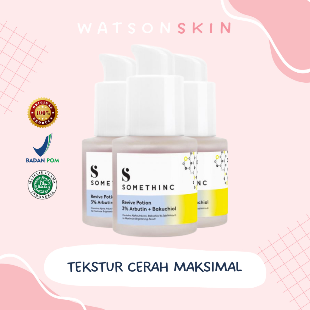 Jual SOMETHINC Revive Potion 3% Arbutin + Bakuchiol 20ml (100% ORIGINAL ...