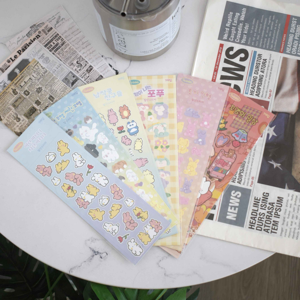 Jual Stiker Korea ORI - Cute Animals Character (Manta Box) | Shopee ...