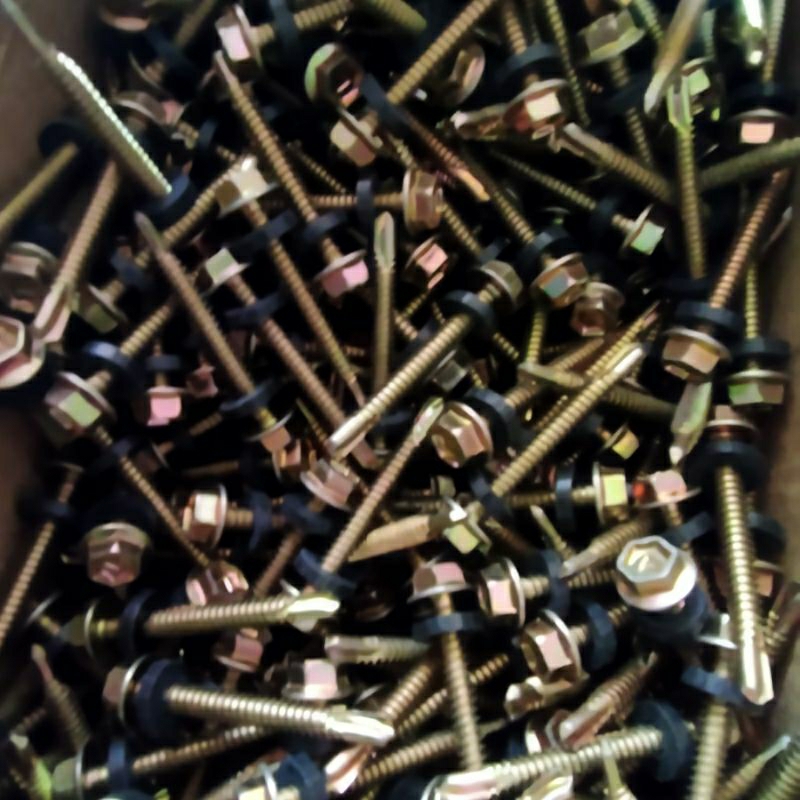 Jual Baut Roofing 12 x 70 mm - 7 cm Baud Skrup Sekrup Baja Ringan ...