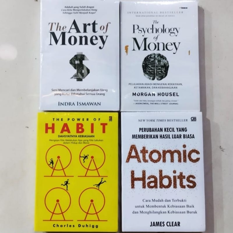 Jual paket 4 buku the art of money psychology of money the power of ...