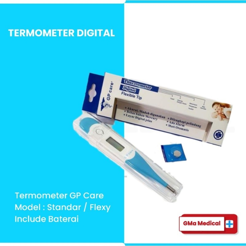 Jual M+ Termometer Digital GP Care Standar/ Flexy Thermometer Suhu ...