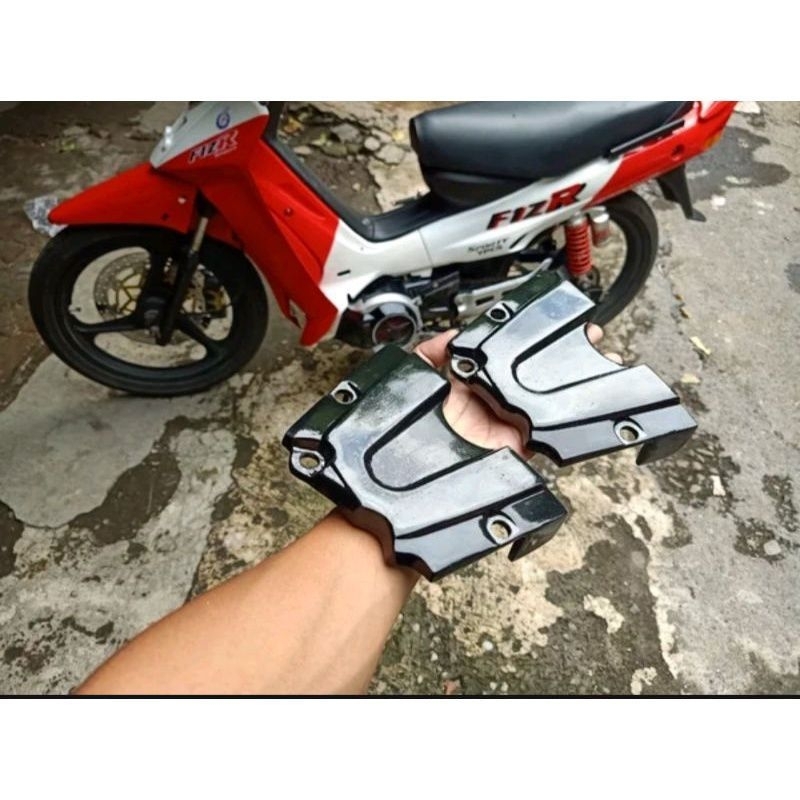 Jual Cover tutup ger Yamaha fiz r force warna silver hitam poles ...
